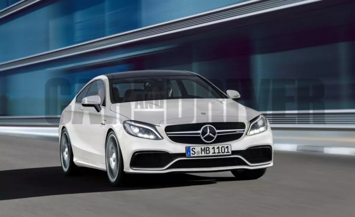 Ang network adunay mga render sa bag-ong coupe Mercedes-Amg C 63 nga Coupe