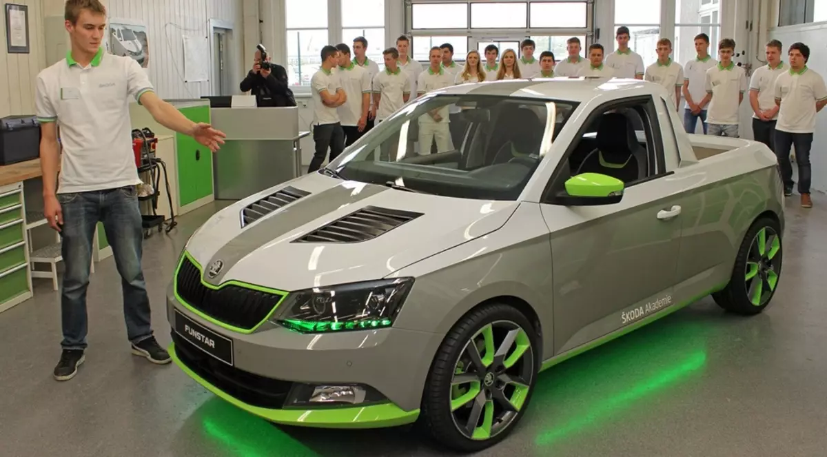 Skoda Fabia прымерыла на сябе ролю пікапа