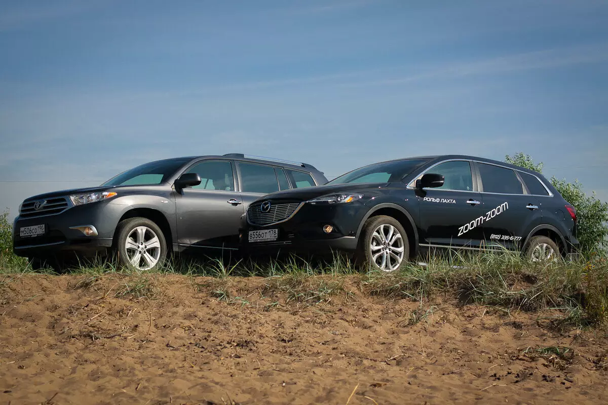 Toyota Highlander og Mazda CX-9