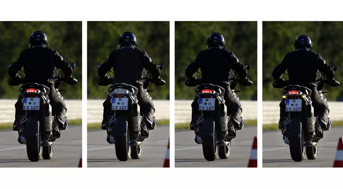 Ang mga motorsiklo sa BMW makakuha usa ka dinamikong signal sa STOP