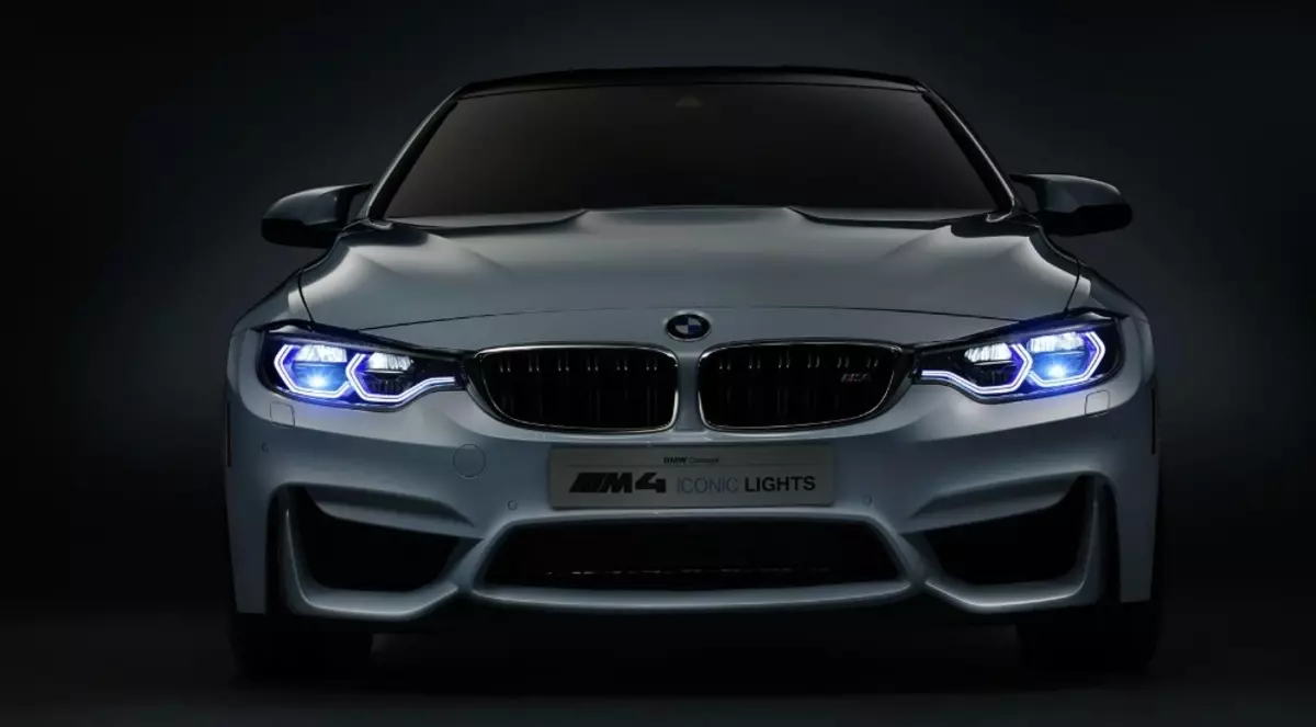 BMW паказаў новае пакаленне оптыкі на канцэпце M4 Iconic Light 18570_1