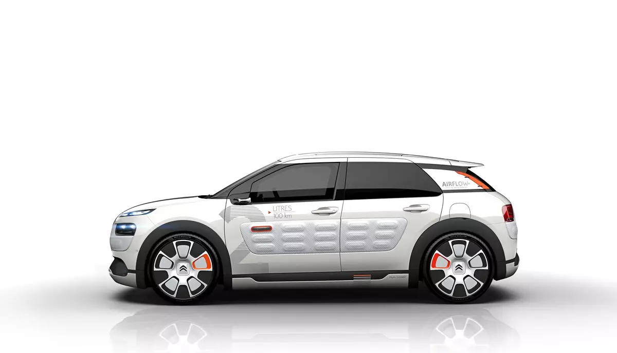 Η Citroen παρουσίασε μια έννοια C4 Cactus Airflow 2L με ένα υβρίδιο σε πεπιεσμένο αέρα 19298_8