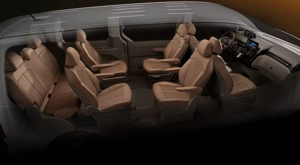 Familia Hyundai Staria: xehetasun berriak eta minivan 