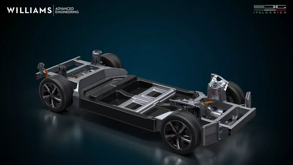Italdesign en Williams het 'n elektriese voertuigplatform met Monocook gemaak 20118_3