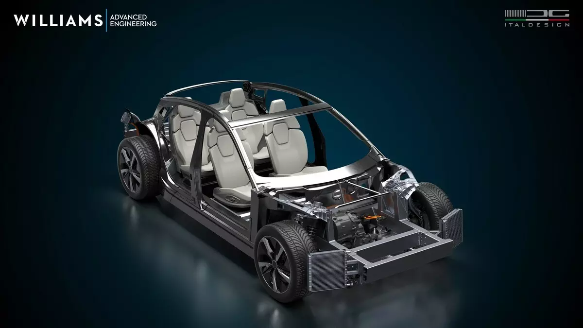 Italdesign en Williams het 'n elektriese voertuigplatform met Monocook gemaak 20118_4