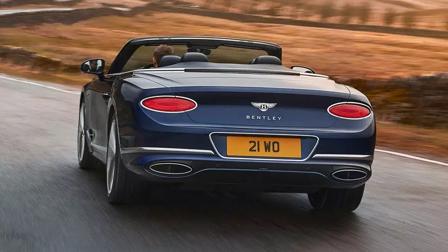 Speed ​​Convertible Bentley Continental GT: Për transformimin e lartë të butë ju duhet 19 sekonda 20240_3