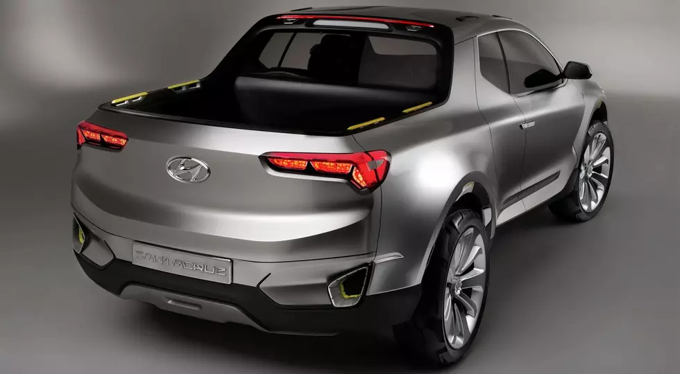 Halos andam na ang Pickup Hyundai alang sa Premiere: Ang modelo pag-usab sa lente 20279_9