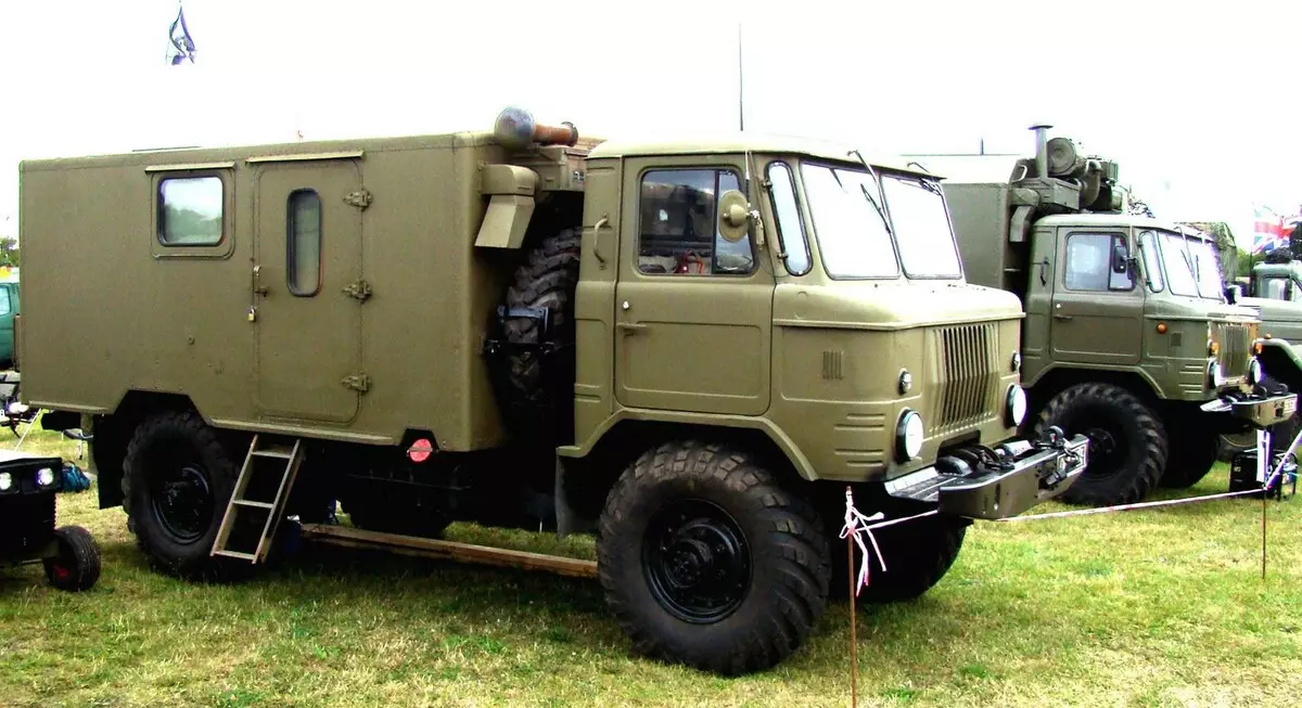 Gaz-66: Shekaru 40 na ci gaba da ci gaban motar Sojojin Sojoji 20630_16