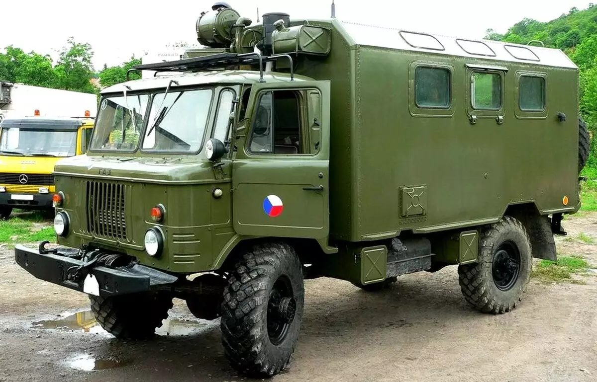 Gaz-66: Shekaru 40 na ci gaba da ci gaban motar Sojojin Sojoji 20630_26