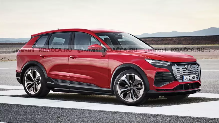 AUDI версияи дигареро аз қурбоқбари дигар омода мекунад: тасвири аввал Q5 E-Tron 20933_4