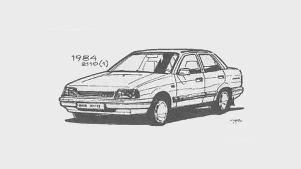 البلاستيسين، بورش وما قبل passat: كيف خلقت تصميم Vaz-2110 21094_9