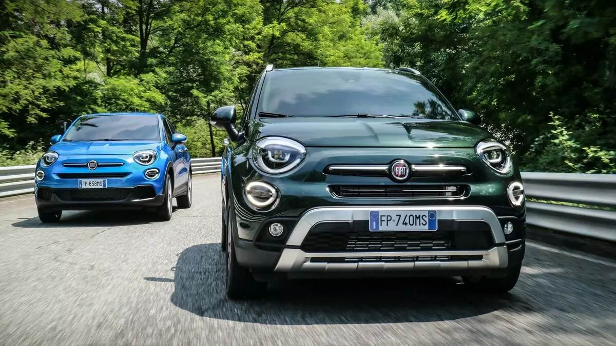 Restyling Fiat 500x: Mga pagbabago sa hitsura, mga bagong motors at kagamitan 21672_2