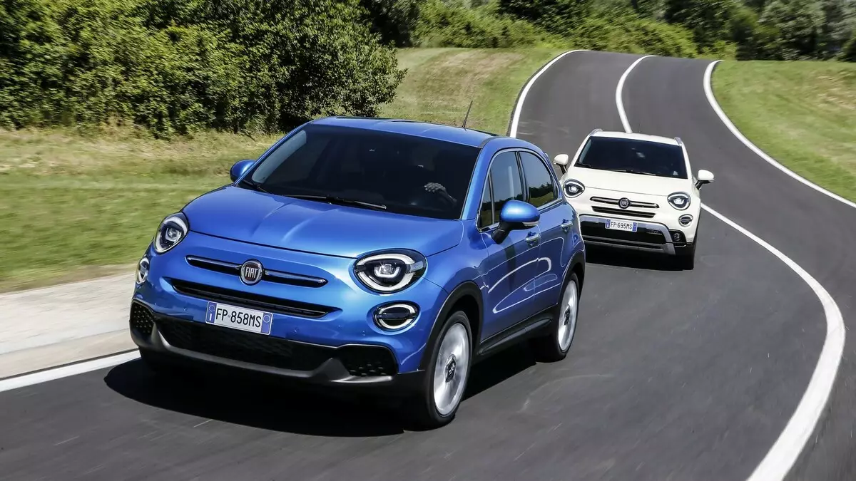 Restyling Fiat 500x: Mga pagbabago sa hitsura, mga bagong motors at kagamitan 21672_4