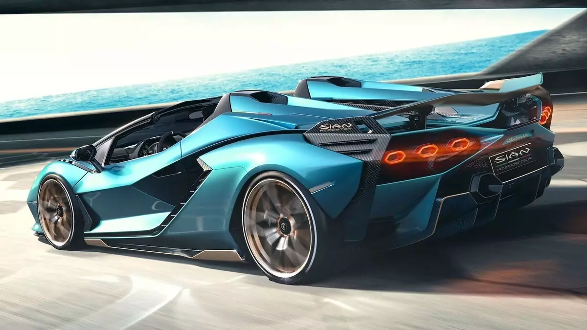 Lamborghini Sian Roadster: The lagu hibrid of ker V12 atmosfir 21890_2