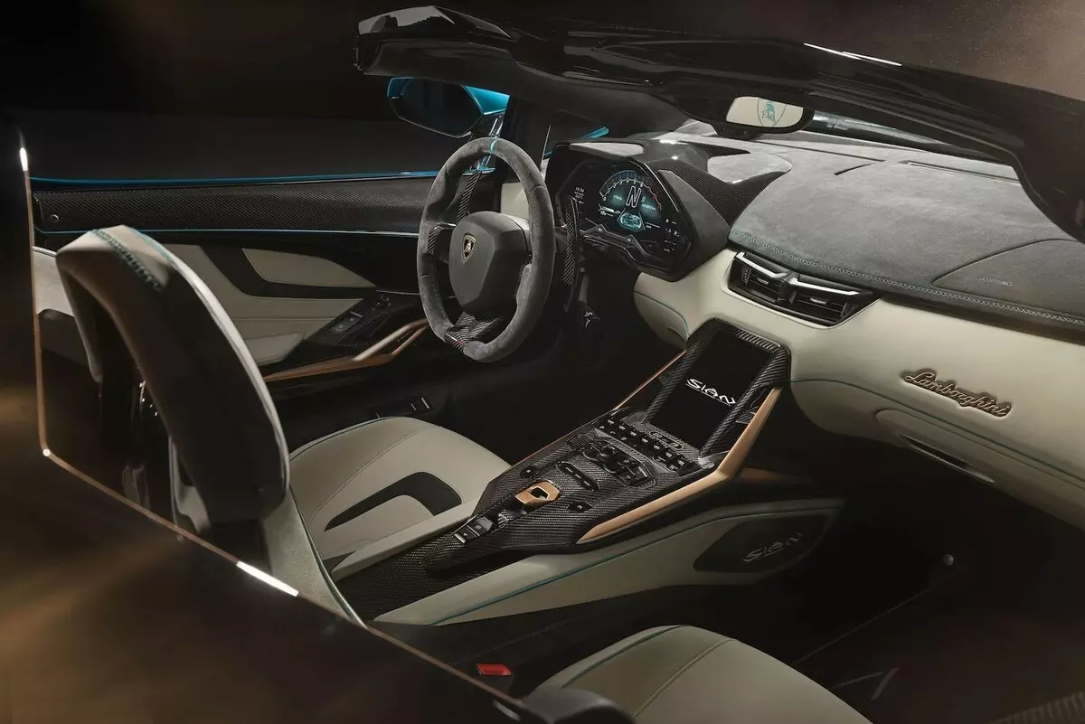 Lamborghini Sian Roadster: lagu hibrida Atmosfera V12 di luar rumah 21890_9