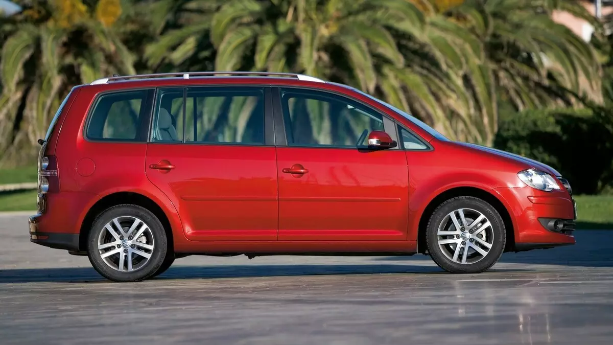 Volkswagen Touran '2006-10 czerwona strona