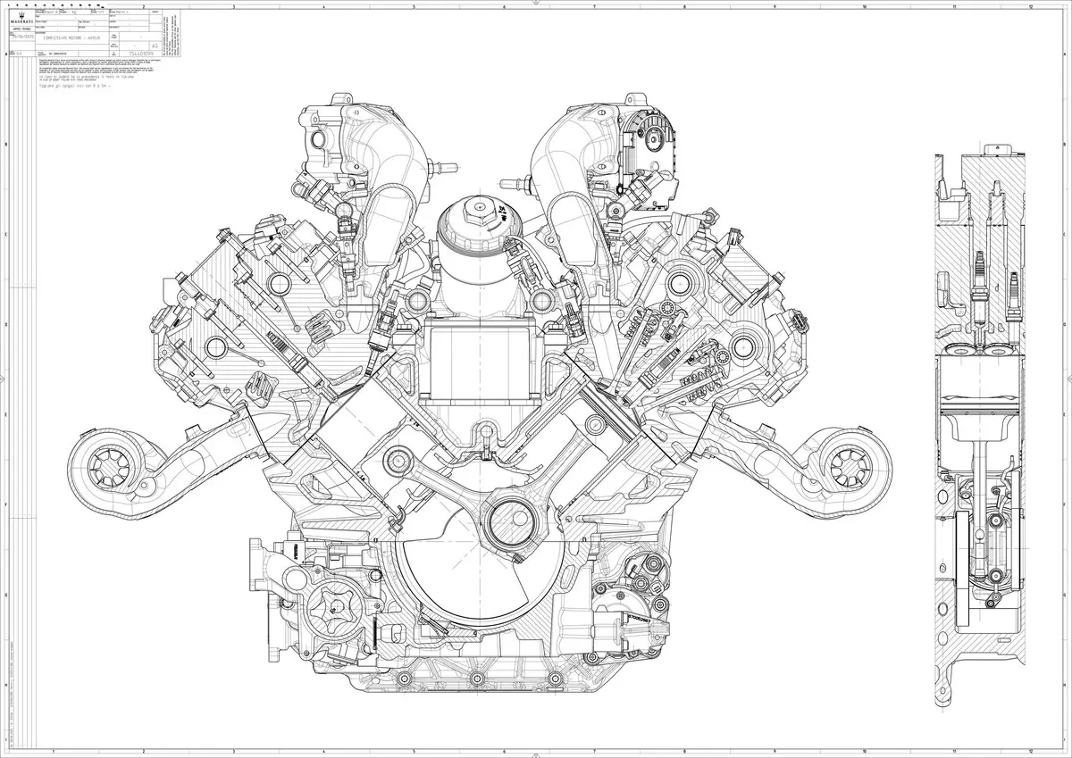 Naujas Maserati V6 variklis: 