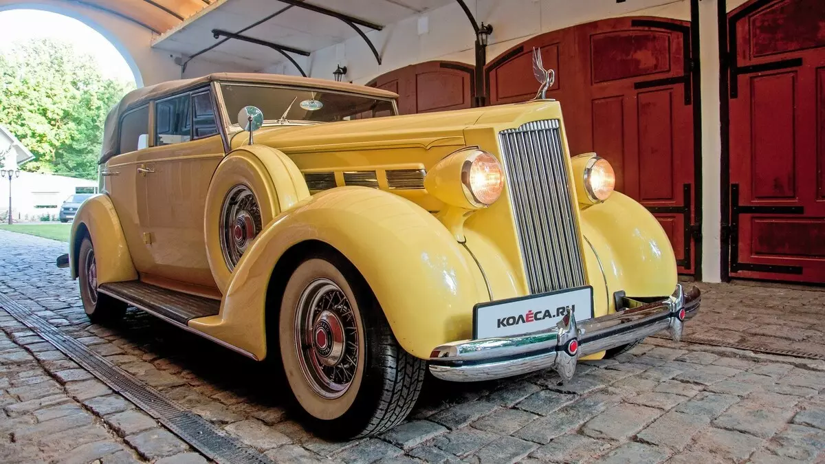 Packard átta 1937 gulir þrír fjórðu (5)