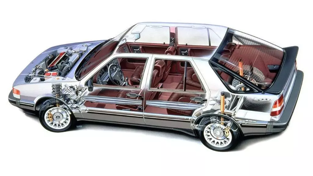 იტალიური დიზაინი, გერმანული საავტომობილო და ანთება კასეტა: მითები და ფაქტები შესახებ Saab 9000 22555_27
