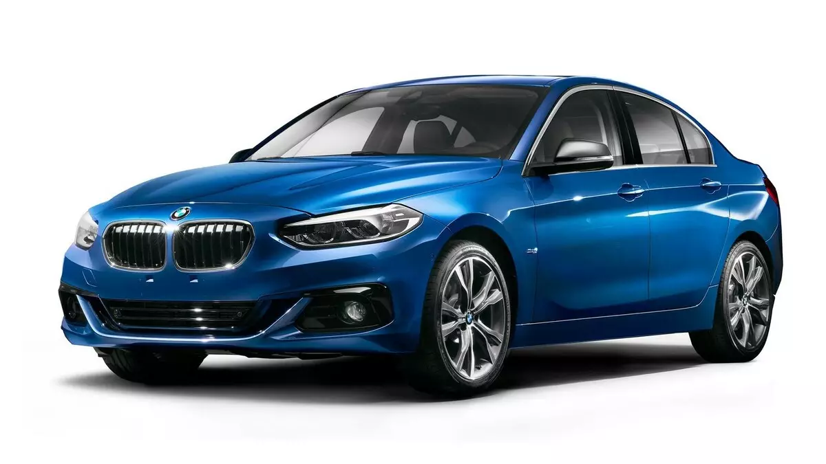 The front-wheel drive sedan BMW 1 series is an exclusive product for the Chinese market.