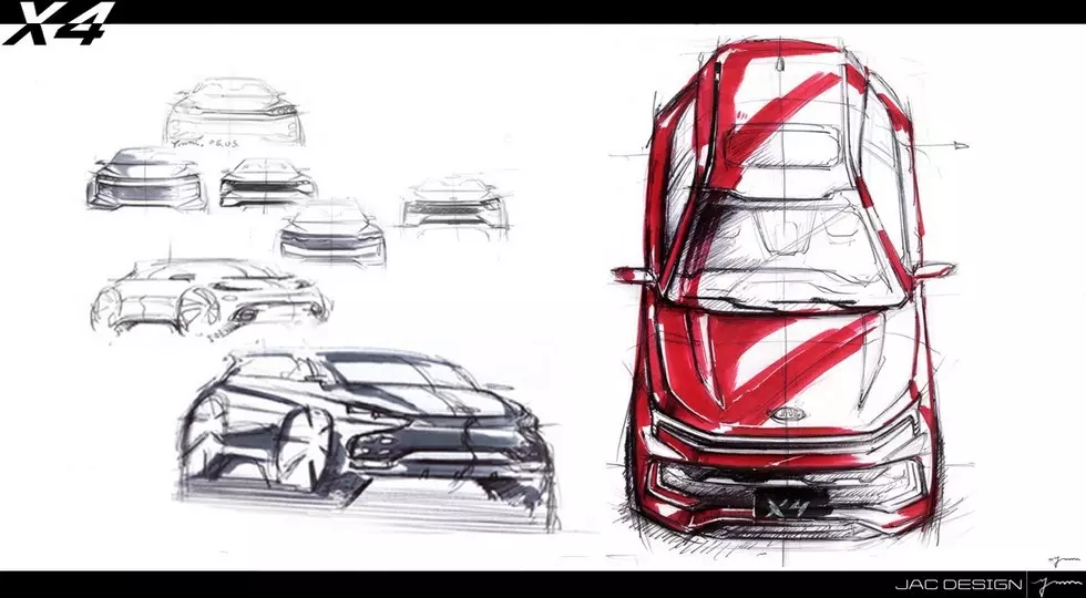 JAC kunngjorde en annen crossover: montering sammen med Volkswagen og igjen navn som BMW 22606_3