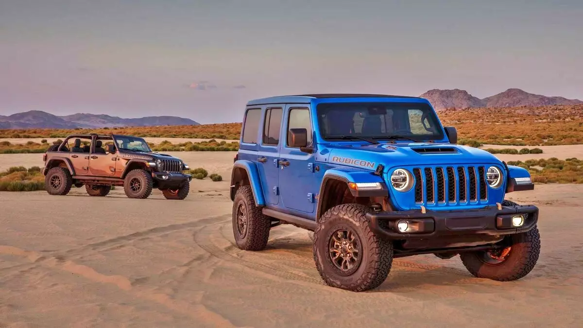 Serial Jeep Wrangler Rubicon 392: eskola zaharra V8 atmosferikoarekin eta hobetu 