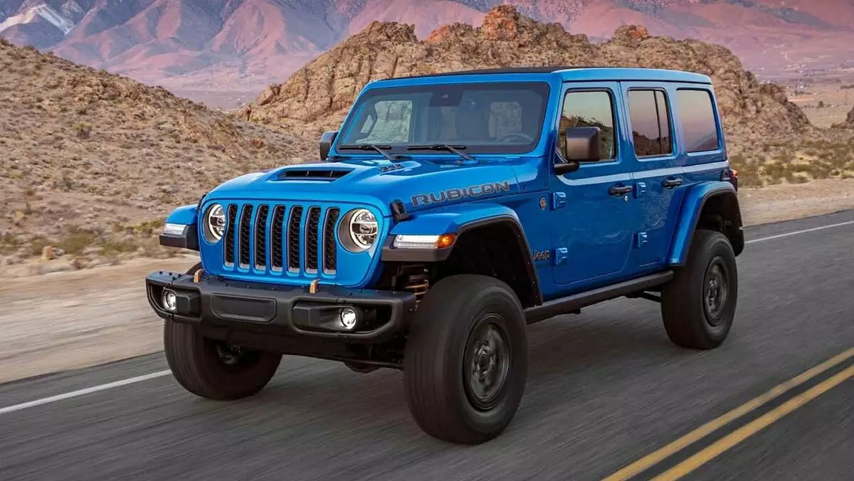 Serial Jeep Wrangler Rubicon 392: eskola zaharra V8 atmosferikoarekin eta hobetu 