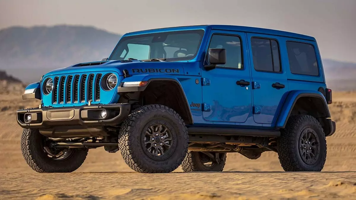 Serial Jeep Wrangler Rubicon 392: eskola zaharra V8 atmosferikoarekin eta hobetu 