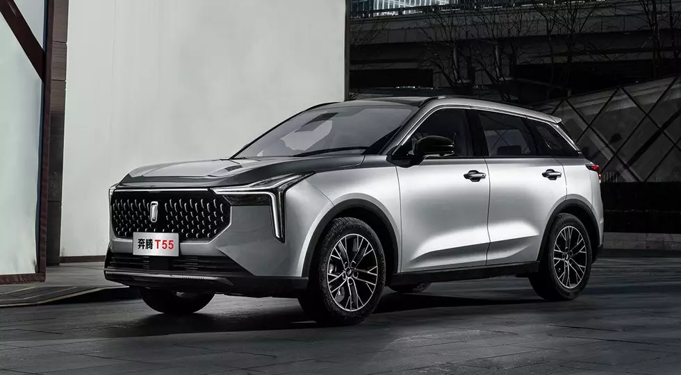 FAW BIELT T55 Crossover: Størrelse med Kia Sportage, med optikk 