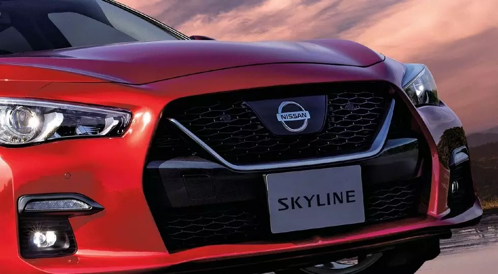 Nissan Skyline diperbarui sebelum Infiniti asli Q50: tangan pada setir sekarang Anda tidak bisa menyimpannya 24400_12