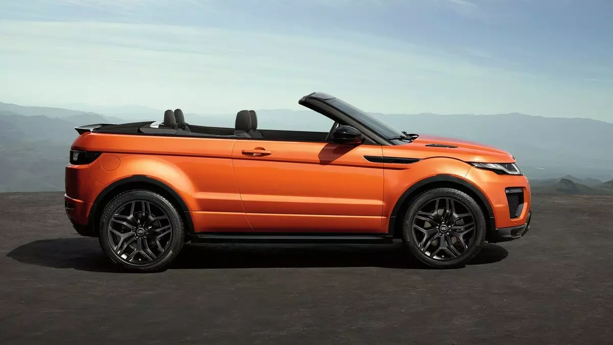 Range Rover Evoque Convertible dan Company: Pilih yang boleh ditukar untuk 4 juta Rubles 25518_1