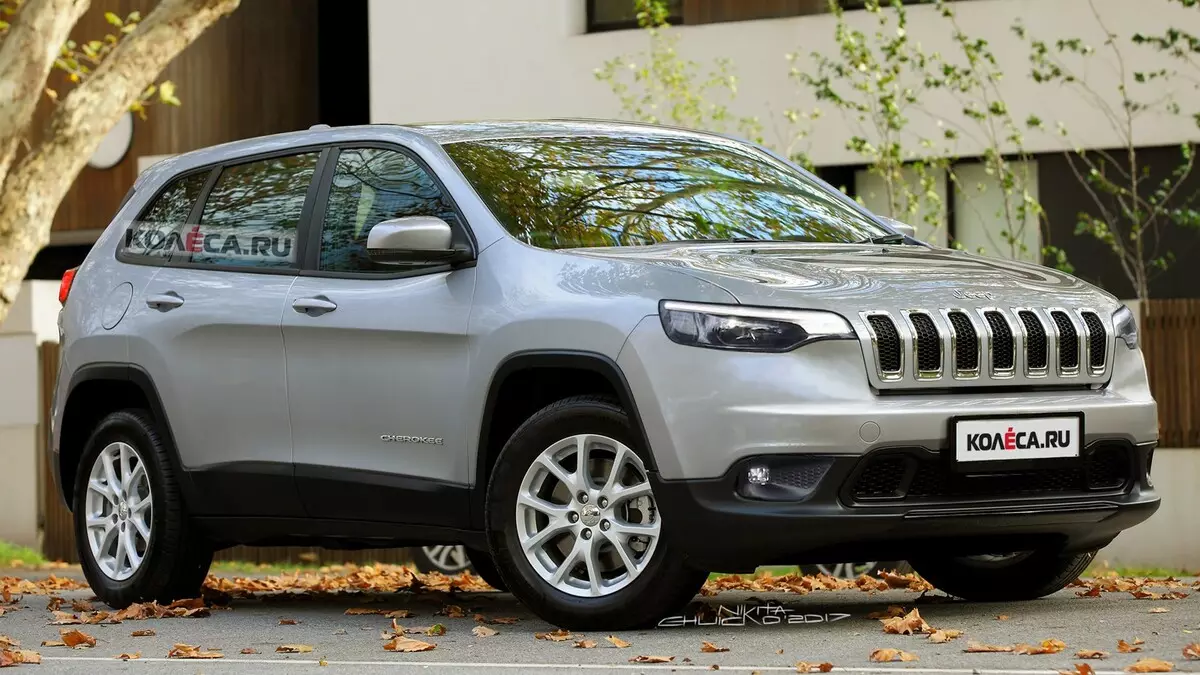 A la foto: Restyled Jeep Cherokee en la interpretació de l'artista de la roda