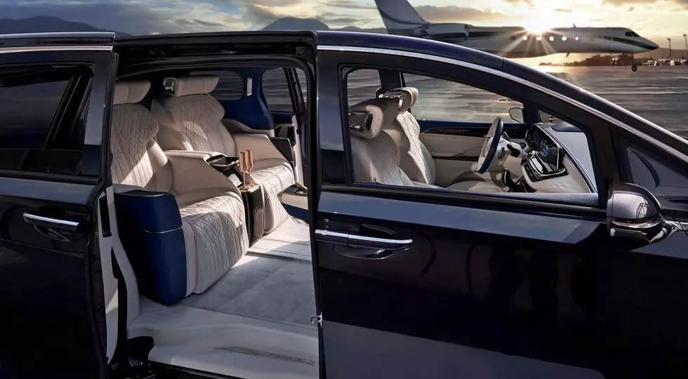Minivan Buick GL8 అవెనీర్ మరింత విలాసవంతమైన మారింది, నాలుగు షట్ ఆఫ్ సెలూన్లో అందుకుంది 26190_1
