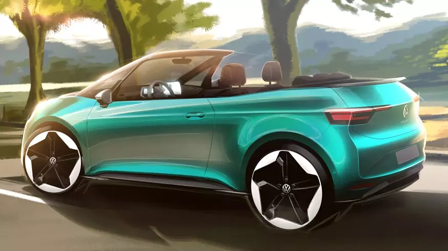 Green Convertible: Volkswagen li ser ID ID.3 bi top vekirî difikire 26340_2