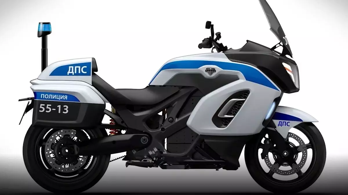 Aurus Motorcycle en video: 190 HP, stroller kaj 