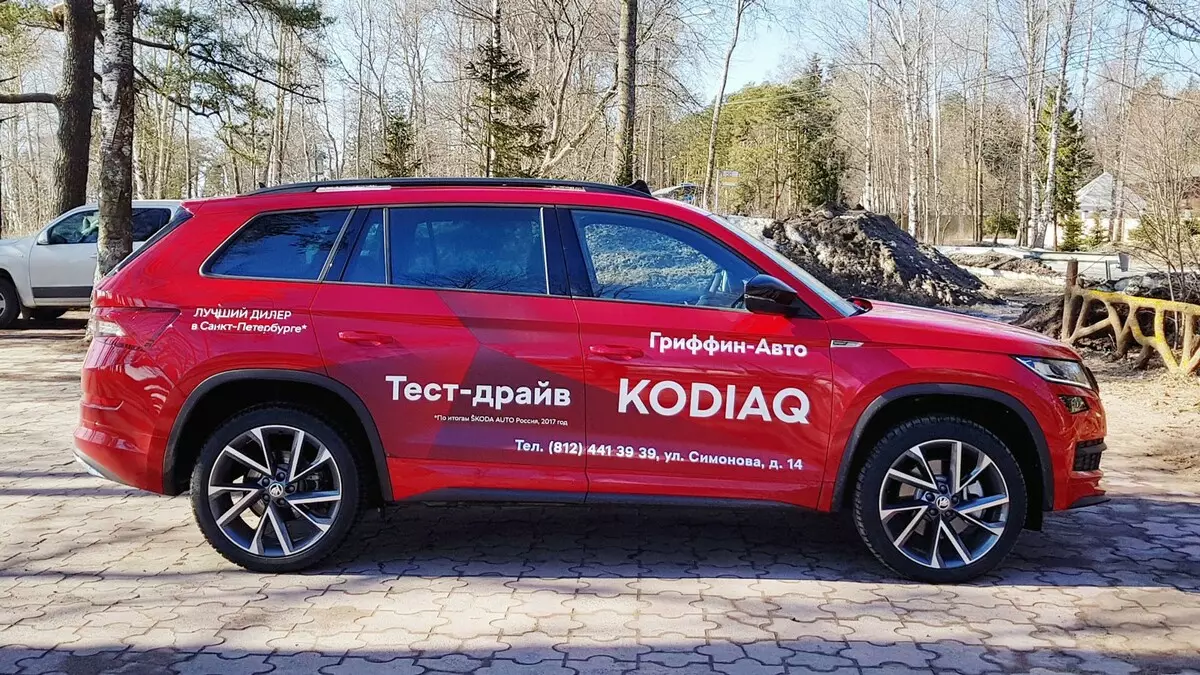 Škoda kodiaq sportline: rara besta nas estradas da Rússia