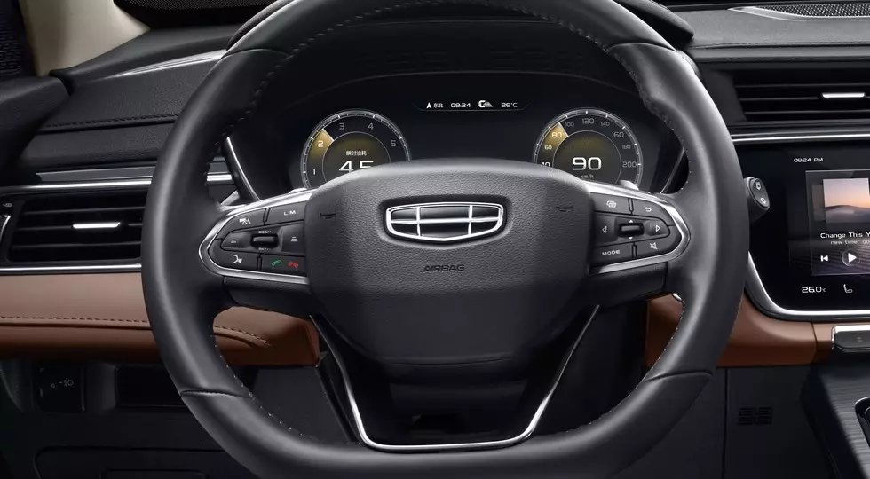 Nýtt Geely Atlas: Meira og ríkari, nú með Volvo Turbo vél. Við erum að bíða í Rússlandi 26754_8