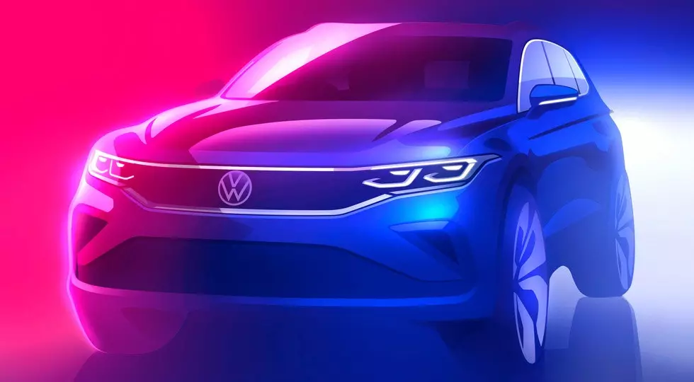 표준 업데이트 된 VW Tiguan이 조명됩니다. 여전히 