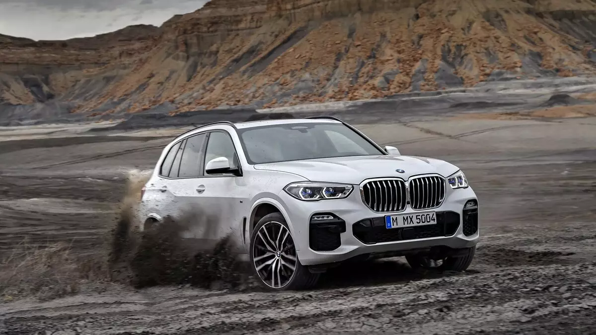 BMW x5 m kọja ibọn kan lori Nürburgring 28794_5