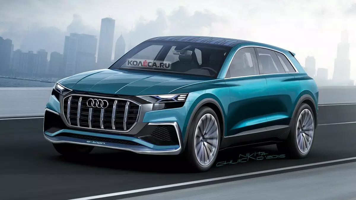 Audi Q8 E-Tron Framhlið