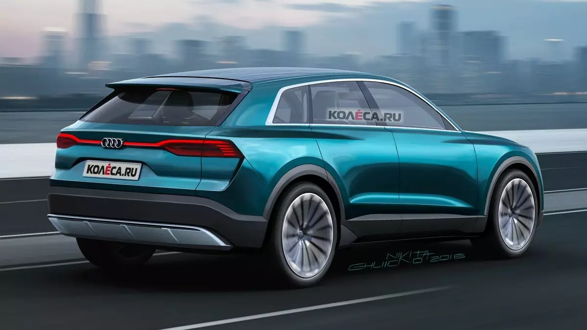 Audi Q8 E-Tron aftan