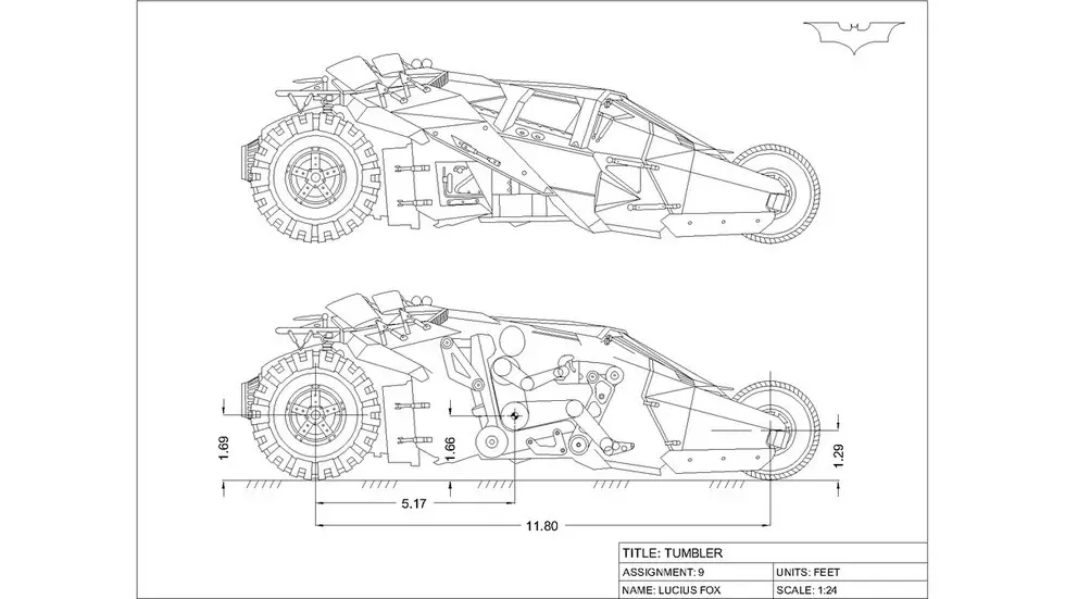 Kugwedezeka ndi Trepid: Binema Batmobile Metamorphosis 29470_51