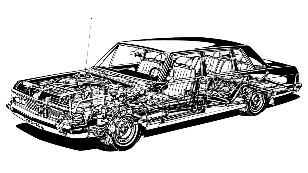 Darbuotojai stagnacija: kodėl Gaz-14 tapo paskutiniu 