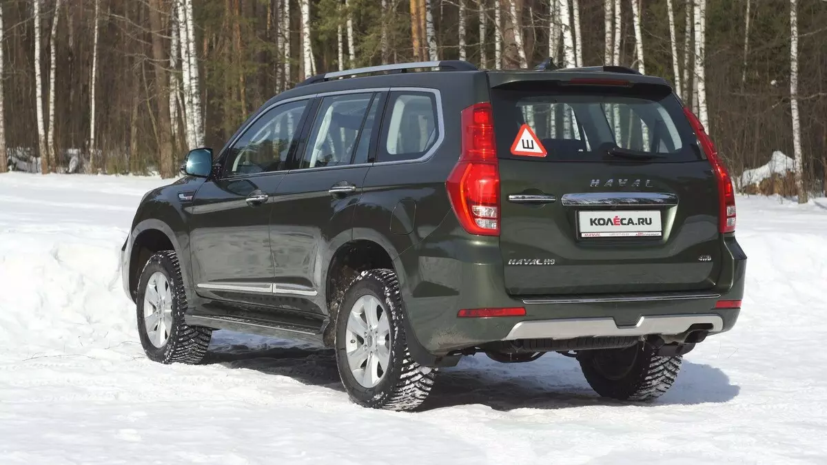 Haval h9 grön färg bakifrån