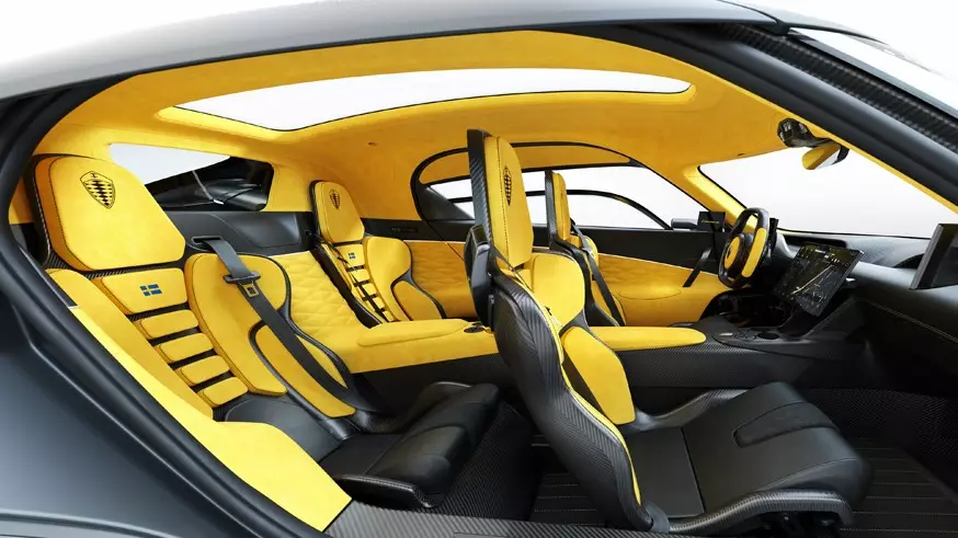 Koenigsegg Gemera: 1724-spēcīga hibrīda uzstādīšana un mazāk nekā 2 sekundes līdz 