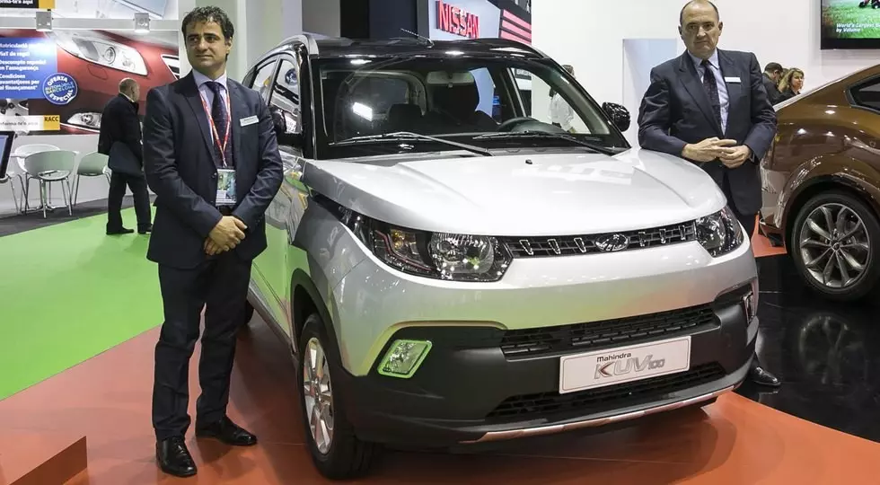 Στη φωτογραφία: Mahindra KUV100, έκδοση για την Ευρώπη