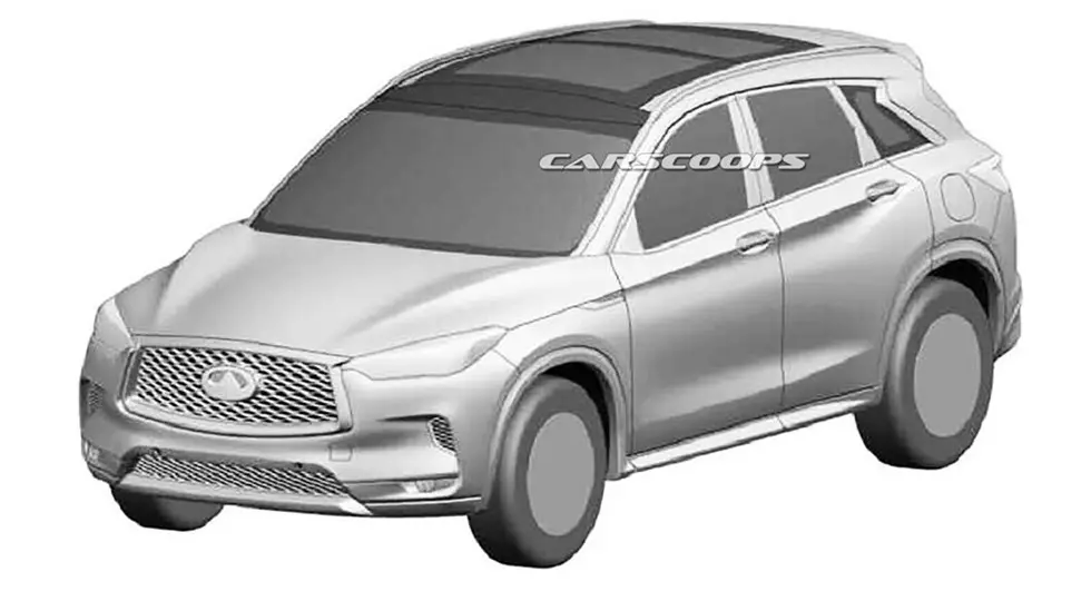 Hönnun Serial Infiniti QX50 declassified á einkaleyfismyndum 30976_1