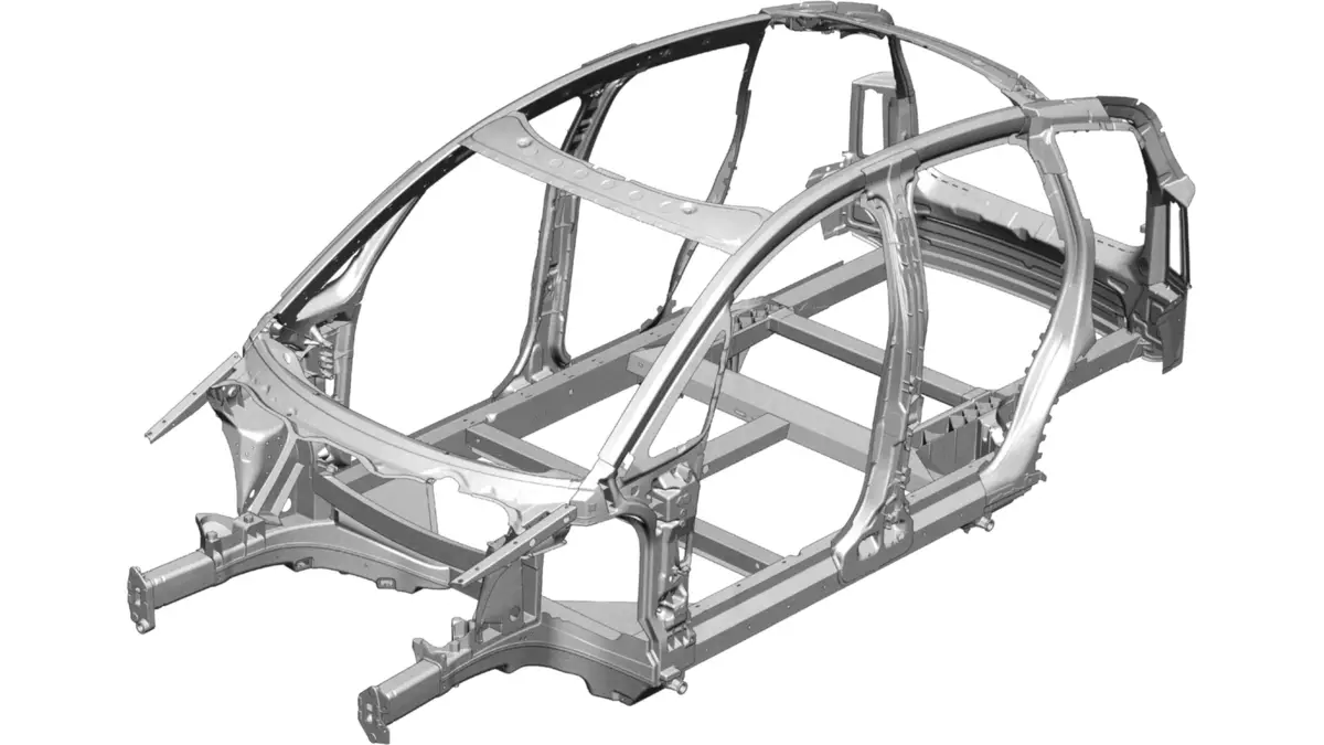 Kuvassa: Alumiini Spatial Frame Audi A2