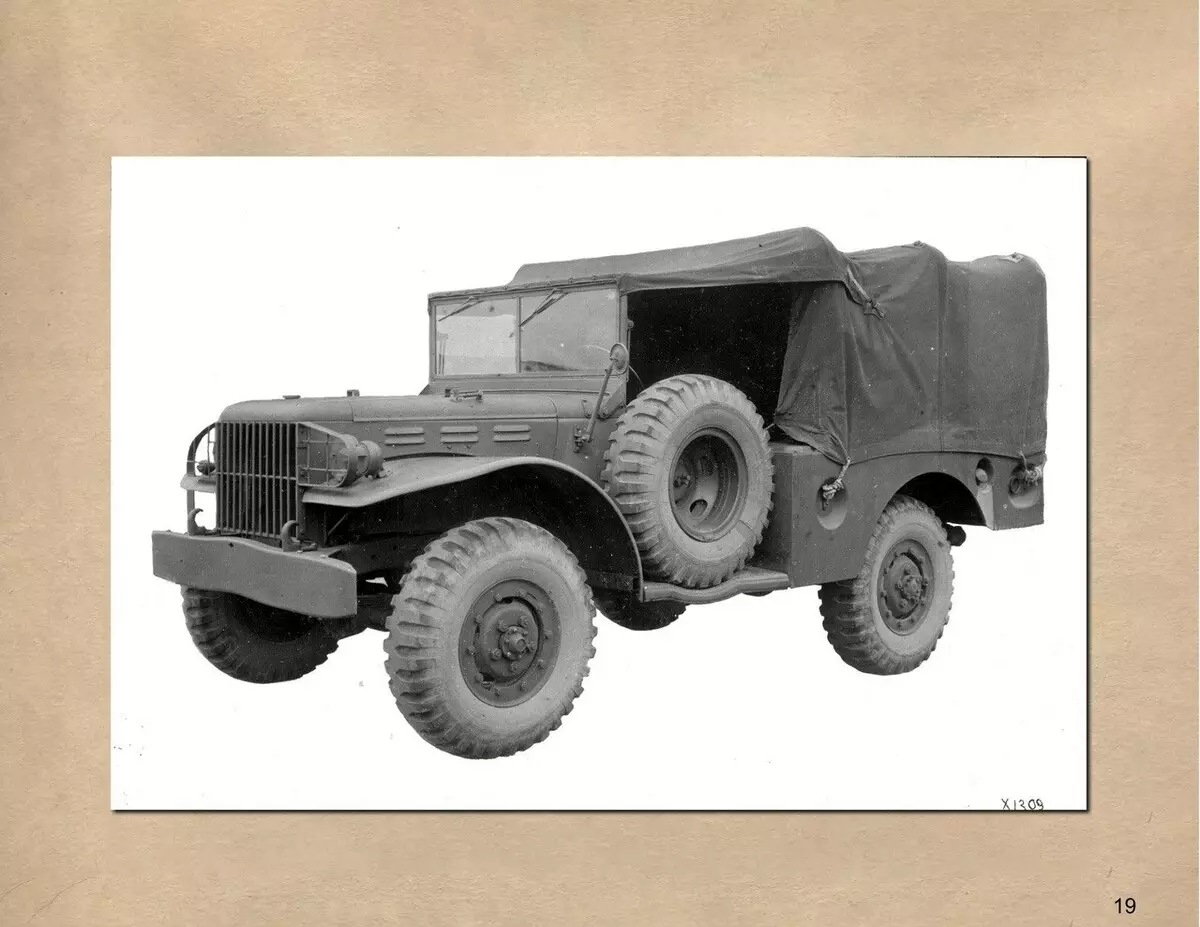 Jumi Juma. Ca și în URSS, în timpul războiului, a apărut Dodge 3/4, dar numai pe hârtie 32629_5