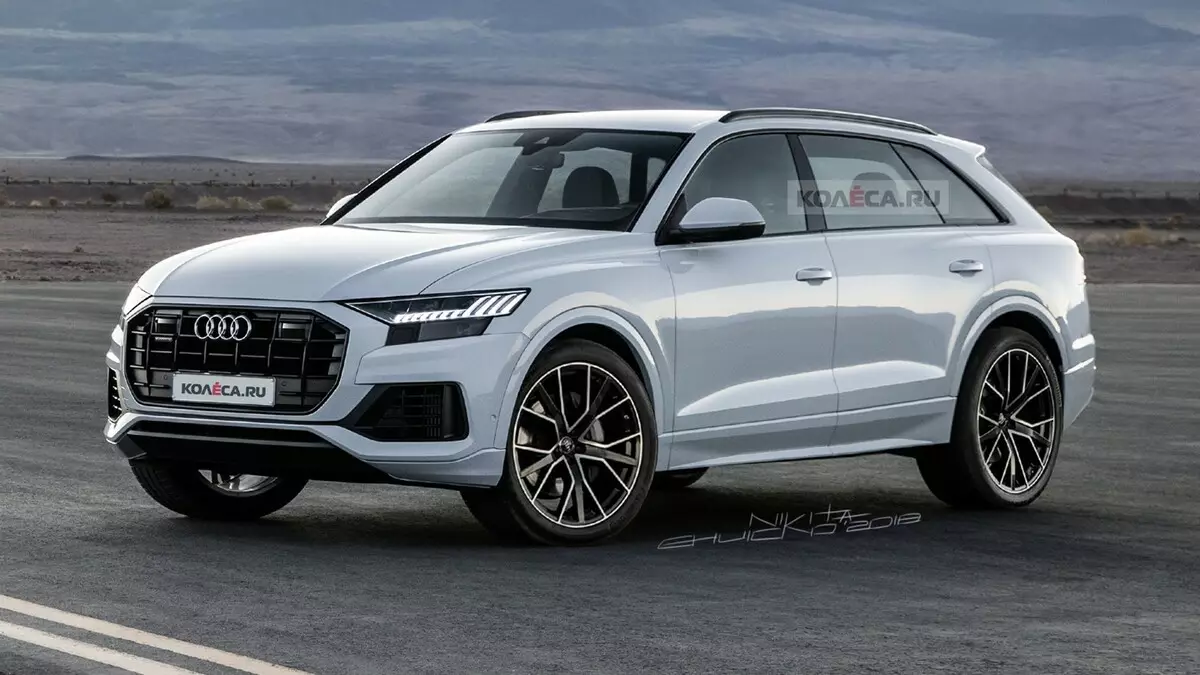 Audi Q9 ရှေ့တန်း။